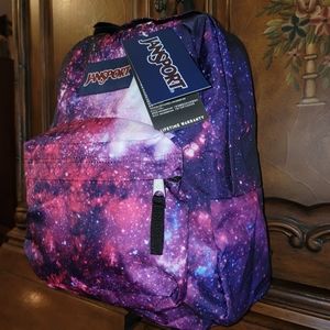 Jansport | Bags | New Jansport Superbreak Gray Aqua Dot Backpack Bag ...